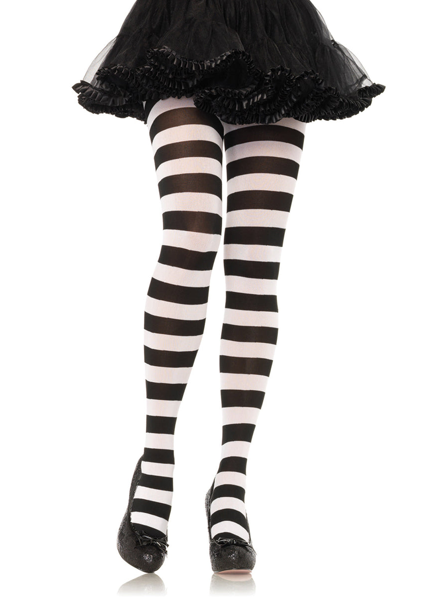 Leg Avenue Wide Stripe Opaque Tights 7110 – SinCity Playwear