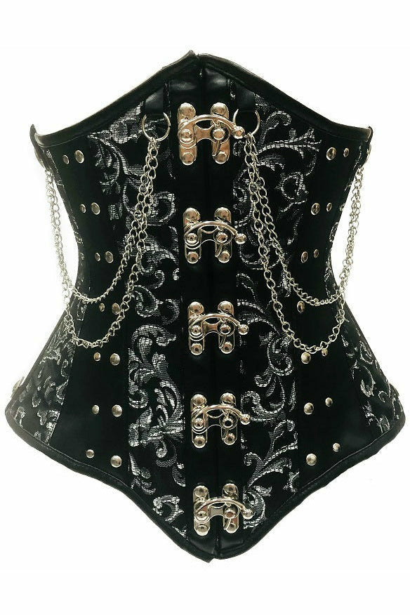 Daisy Corsets Top Drawer Steel Boned Underbust Corset w/Chains and ...