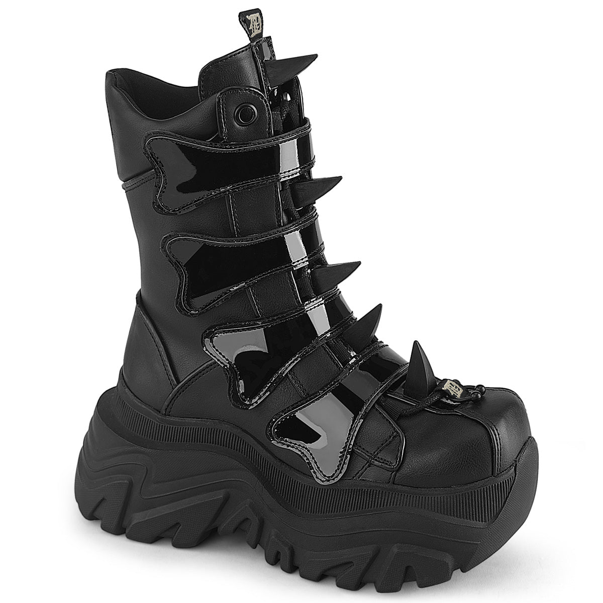 Demonia Echo-110 Flared Platform Calf Boot – SinCity Playwear